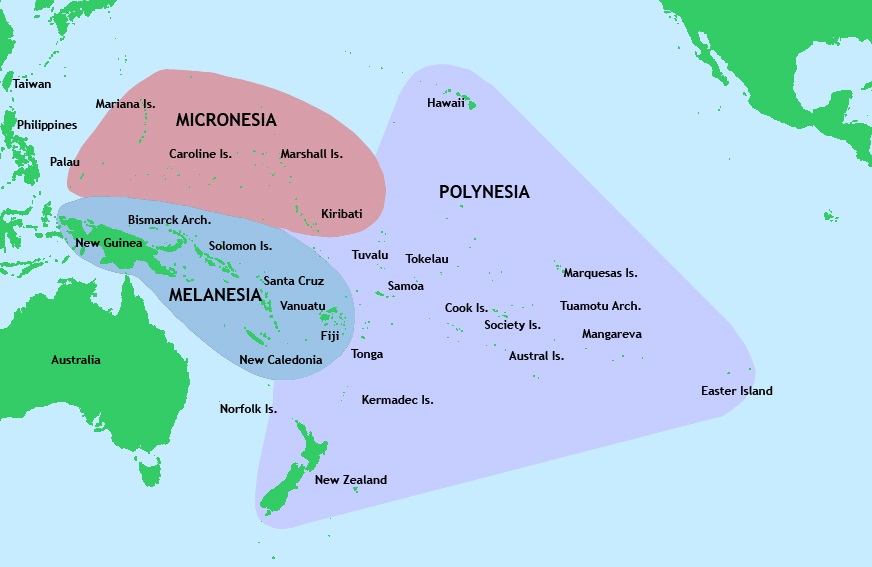 THE POLYNESIAN TIMES: AUSTRONESIA MAP: Polynesian ethno-cultural areas