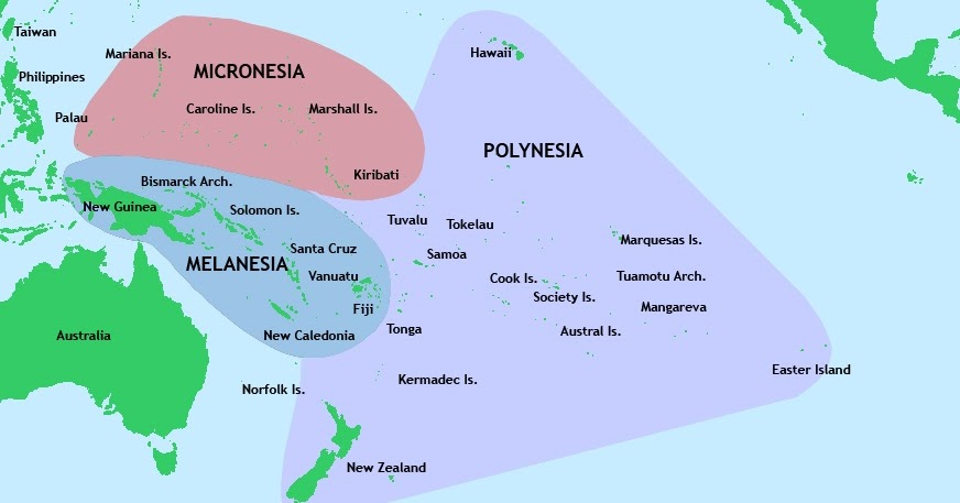 THE POLYNESIAN TIMES: AUSTRONESIA MAP: Polynesian ethno-cultural areas