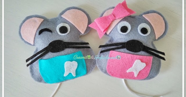 Ratoncito Pérez Guardadientes en Fieltro | Creando y Fofucheando