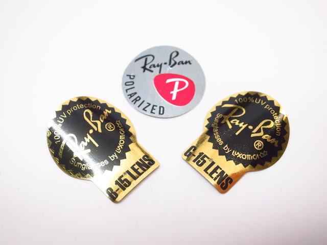 Ray-Ban Stickers on Sunglass Lenses | I Love Ray-Bans