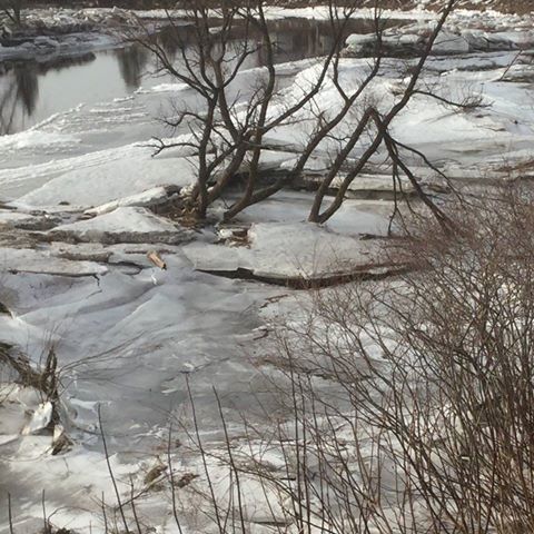 Train de nuit: La rivière Noire à Roxton Falls