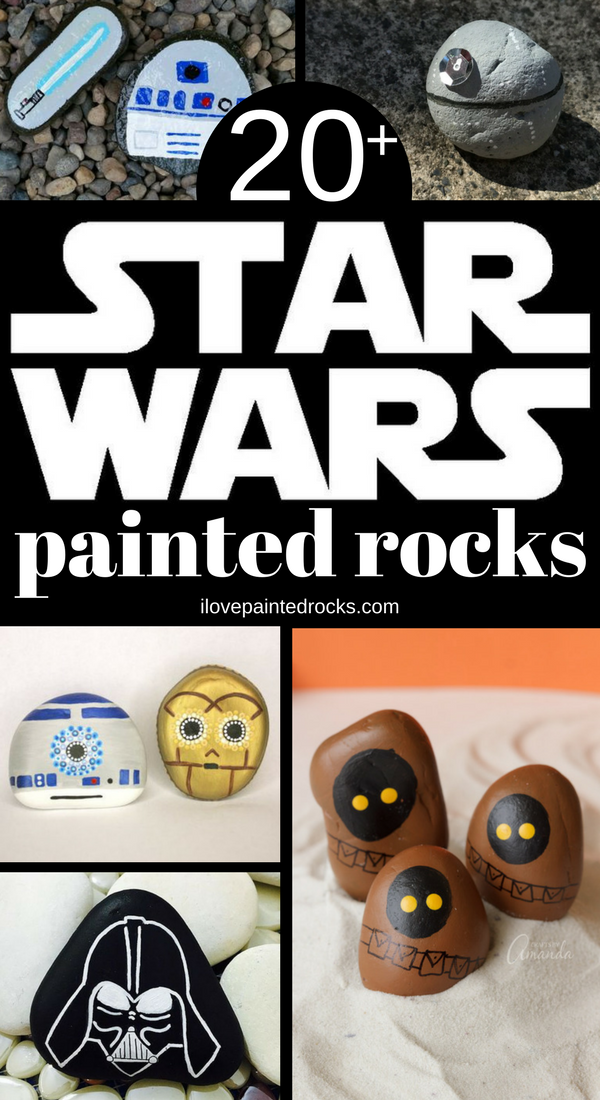 20+ Star Wars Inspired Rock Painting Ideas - I Love Painted Rocks