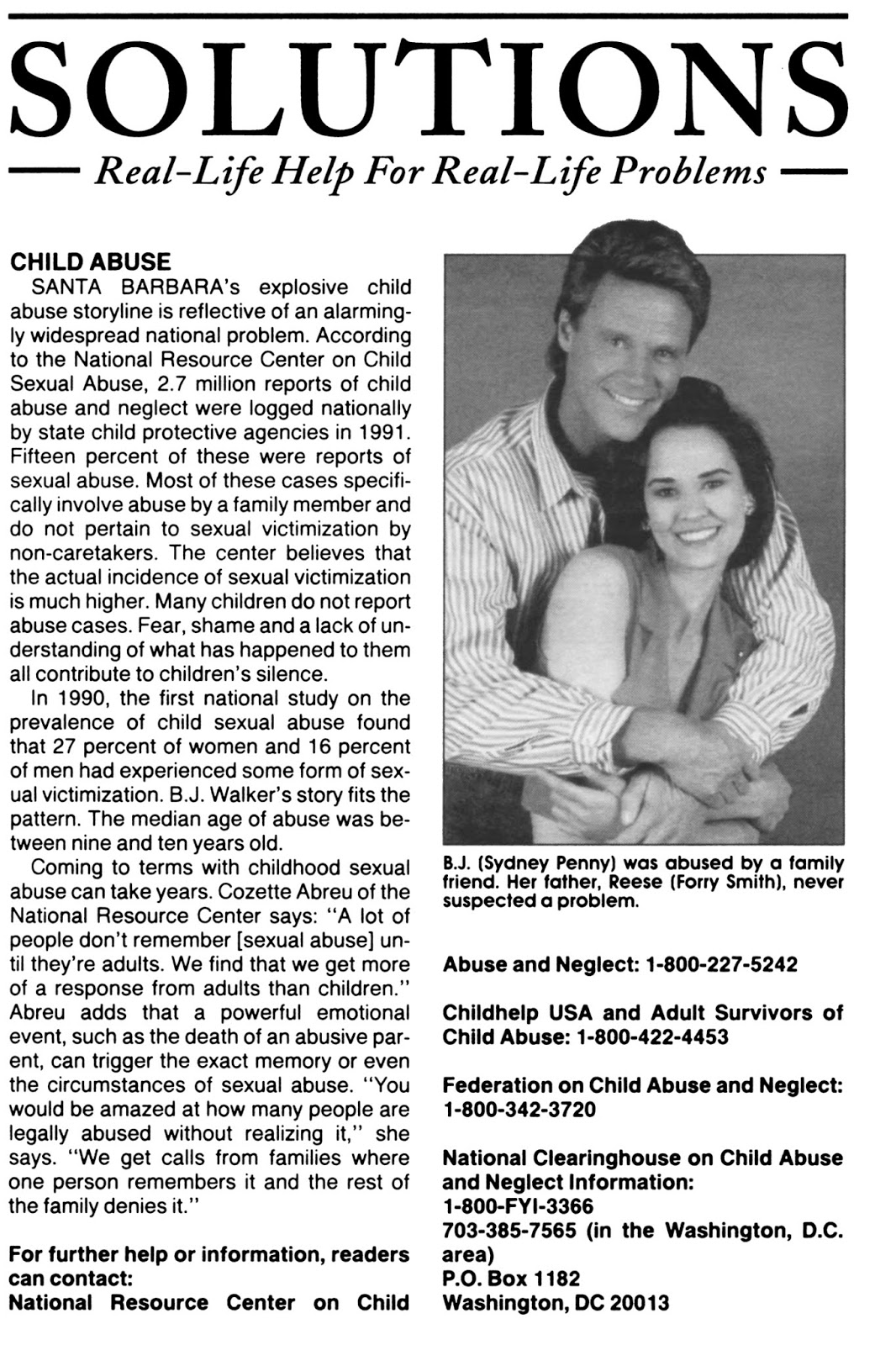 Santa Barbara: Solutions - Real Life Help For Real Life Problems: Child ...