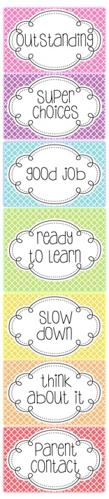 Mrs. Heeren's Happenings: New Behavior Clipchart {Modern Quatrefoil ...
