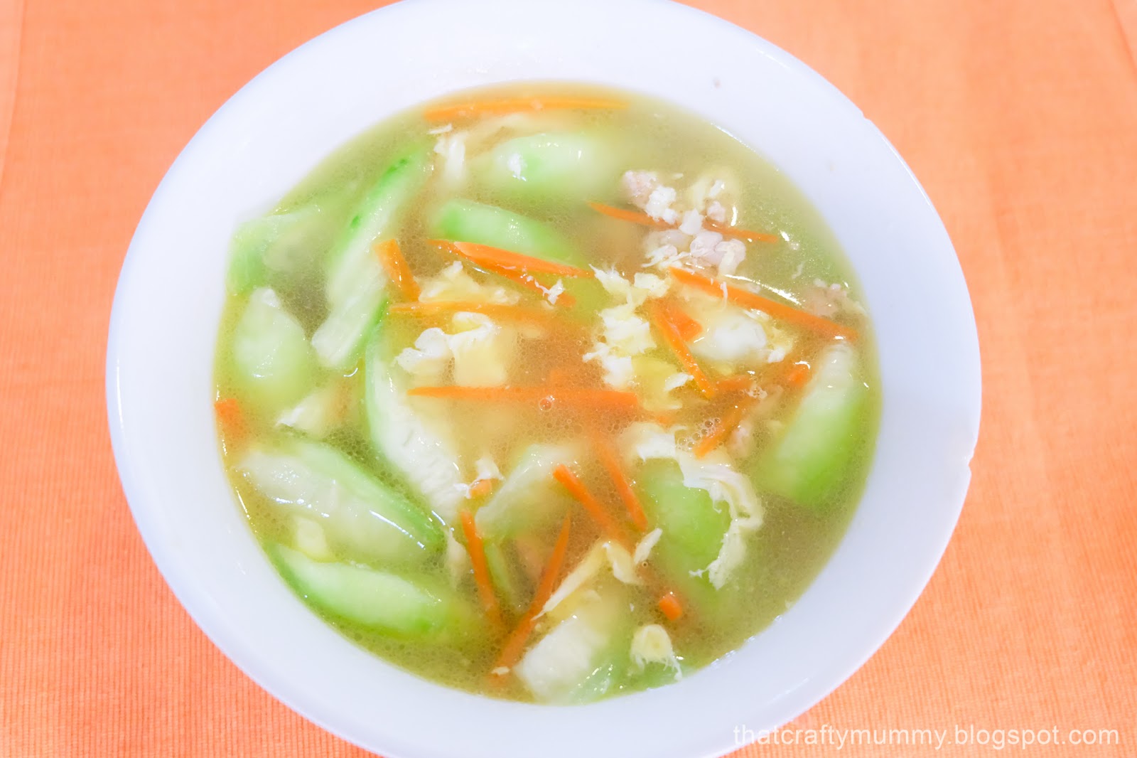 That Crafty Mummy: Luffa (Petola) Egg Drop Soup