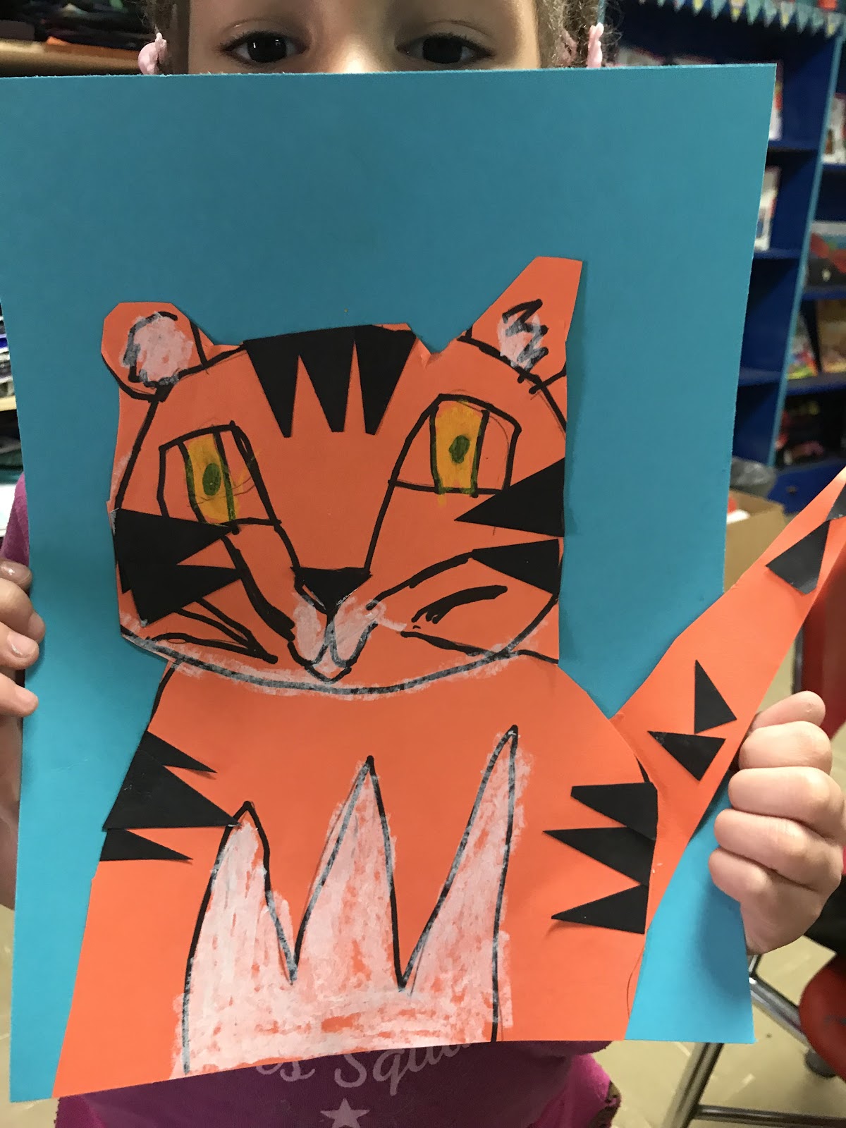 Elements of the Art Room: Kindergarten Tiger Collage
