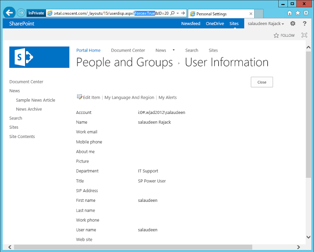 Asp.Net / Sharepoint: Disable Redirect from User Information Page ... Asp.Net / Sharepoint: Disable Redirect from User Information Page ...