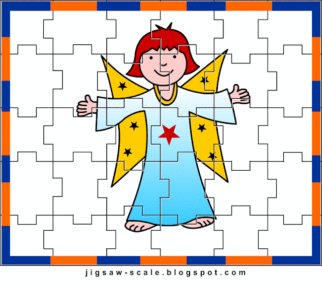 Printable Jigsaw Puzzle for kids: Angel Jigsaw