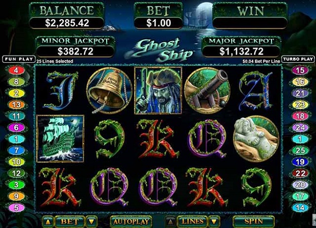 Online video slots reviews: Ghost Ship slot review