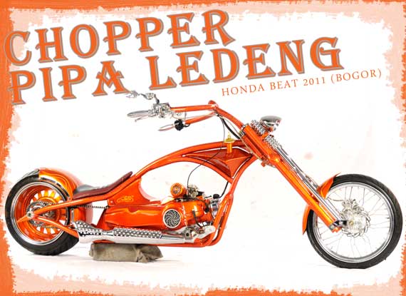 Modifikasi Honda Beat Ala Chopper Pipa Ledeng - Modifikasi Motor ...