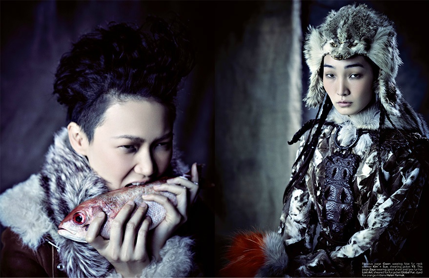ASIAN MODELS BLOG: EDITORIAL: Gwen Lu, Kim Koo, Minyoung & Zaya in ...