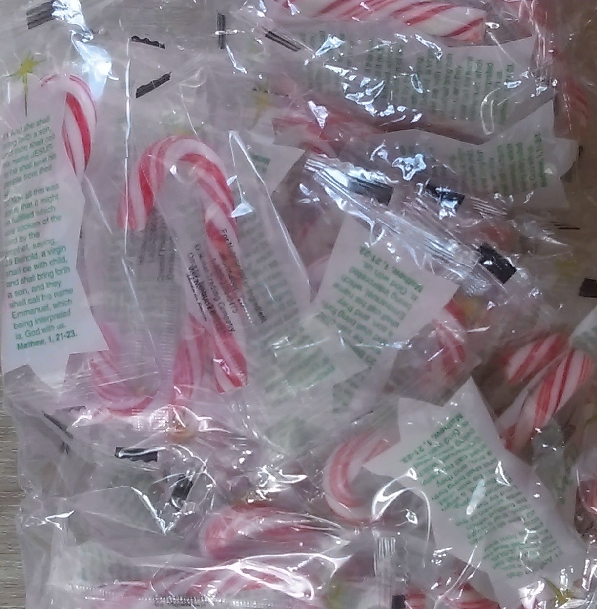 Petersham Bible Book & Tract Depot: Bible Verse Candy Canes
