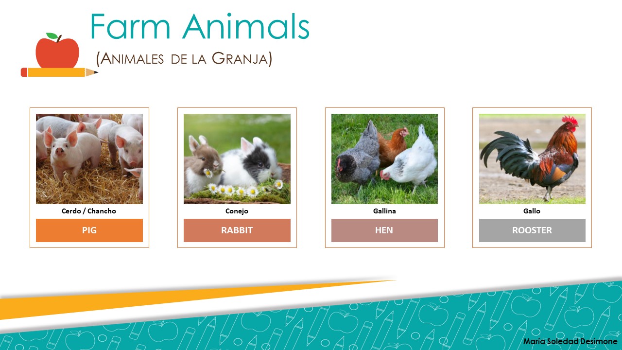 Cultura y TIC: INGLÉS. VOCABULARY. FARM ANIMALS. (ANIMALES DE LA GRANJA)
