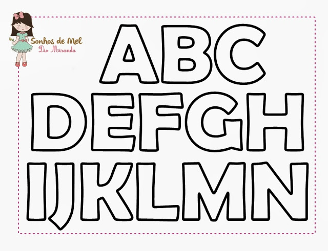Atelie Cantinho DA ARTE: MOLDES DE ALFABETOS PARA FAZER EM TECIDOS