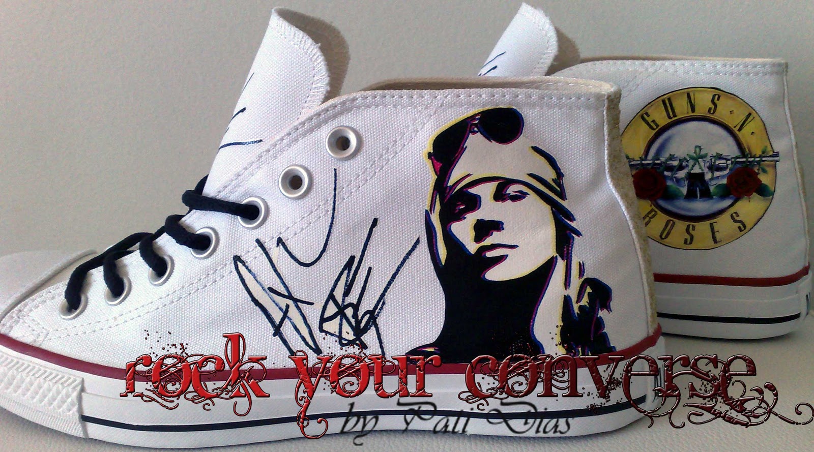 Converse All Star Customizado - Rock Your Converse!: Axl Rose (Guns N ...