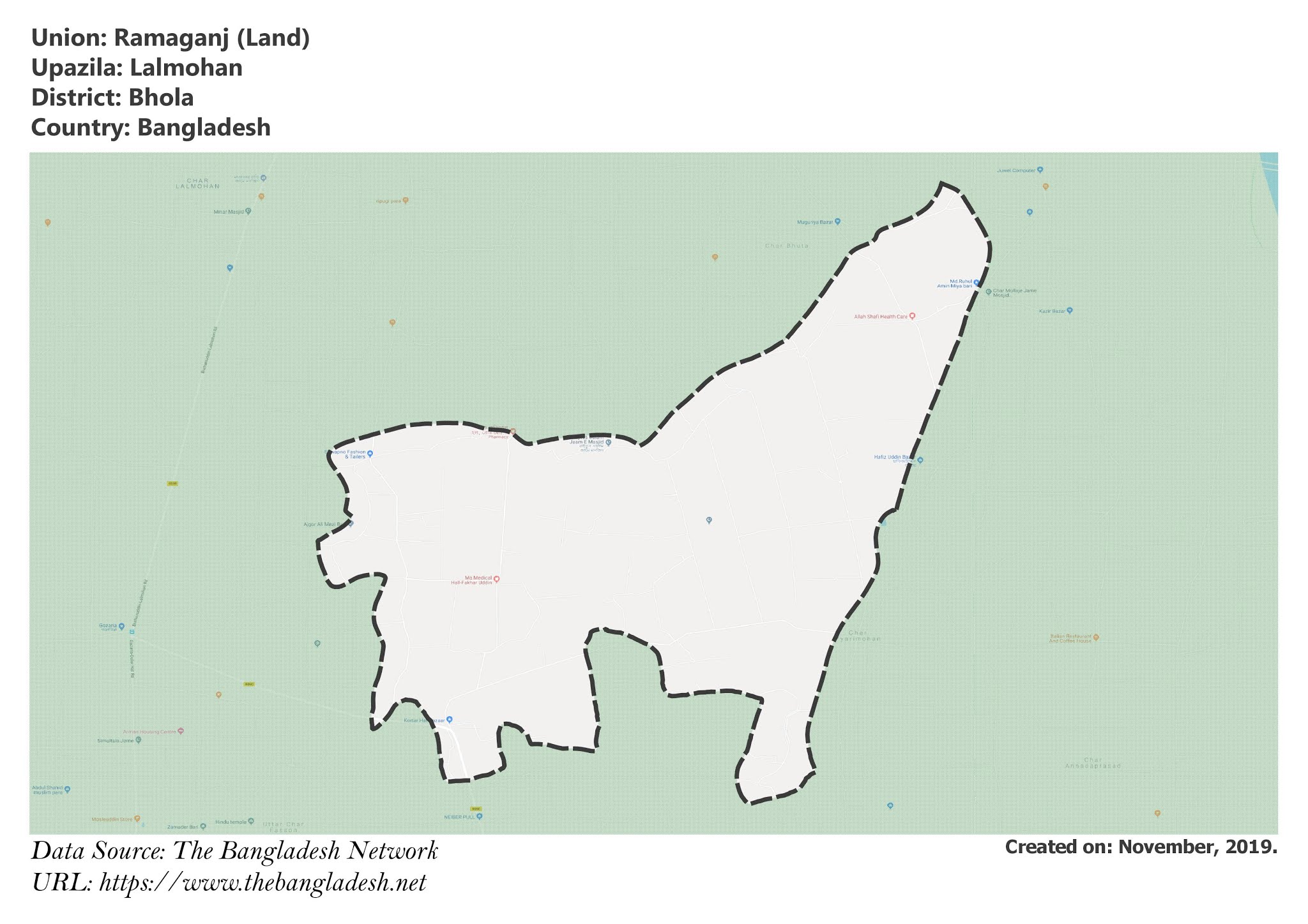 Ramaganj Union, Bhola