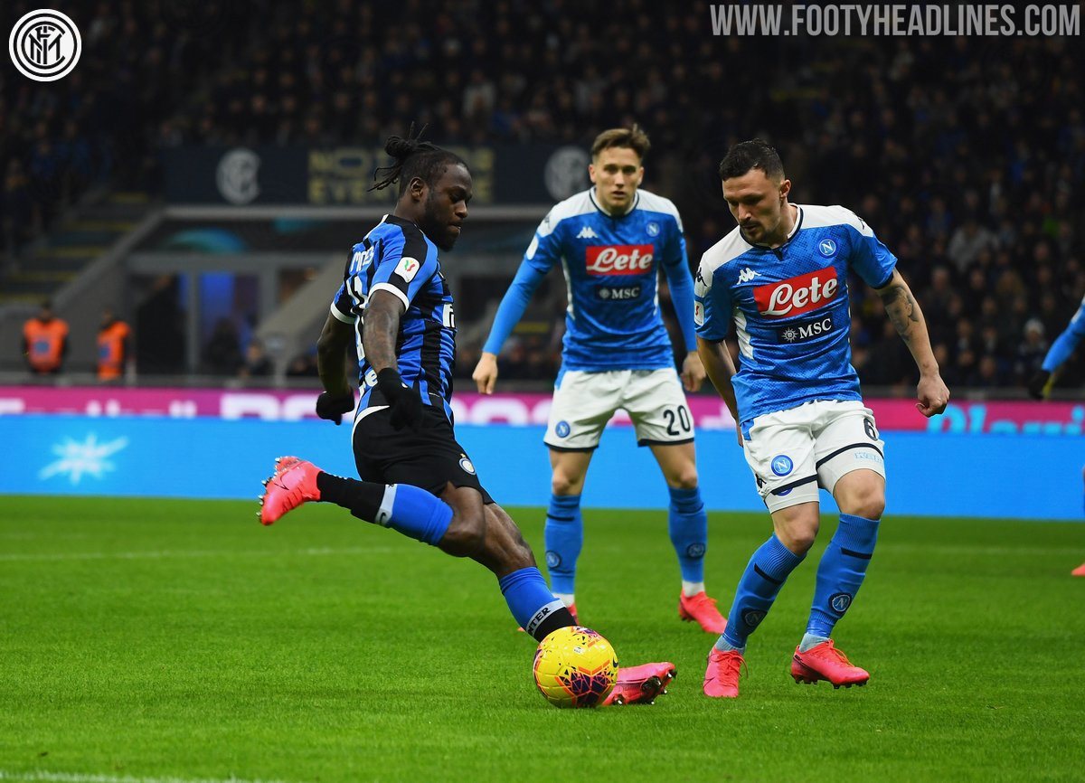 Blue Against Blue - Kit Clash in Inter vs Napoli Coppa Italia Semi ...