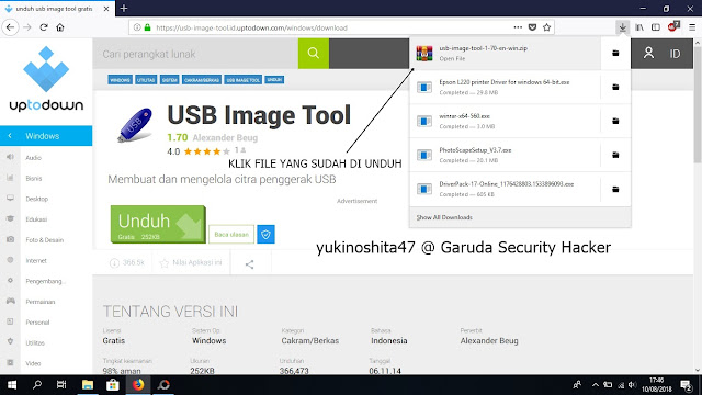 Backup USB Bootable Menggunakan USB Image Tool