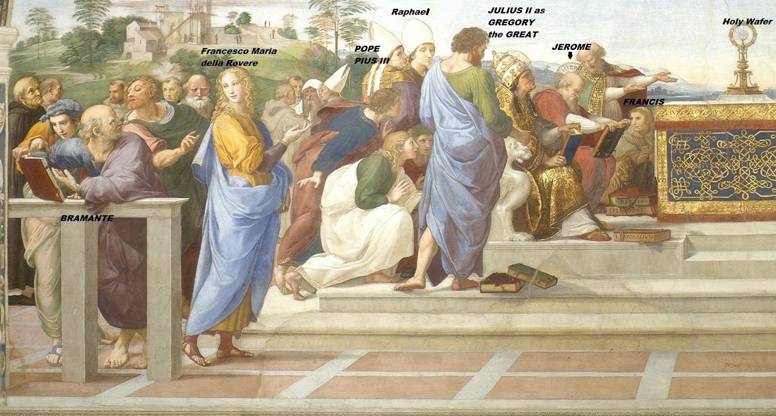 e-arthistory: THE MISSING POPE in RAPHAEL'S DISPUTA