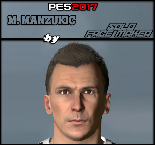 pes-modif: PES 2017 M. Manzukic face by Solo Gamer Face Maker & Pes Editor