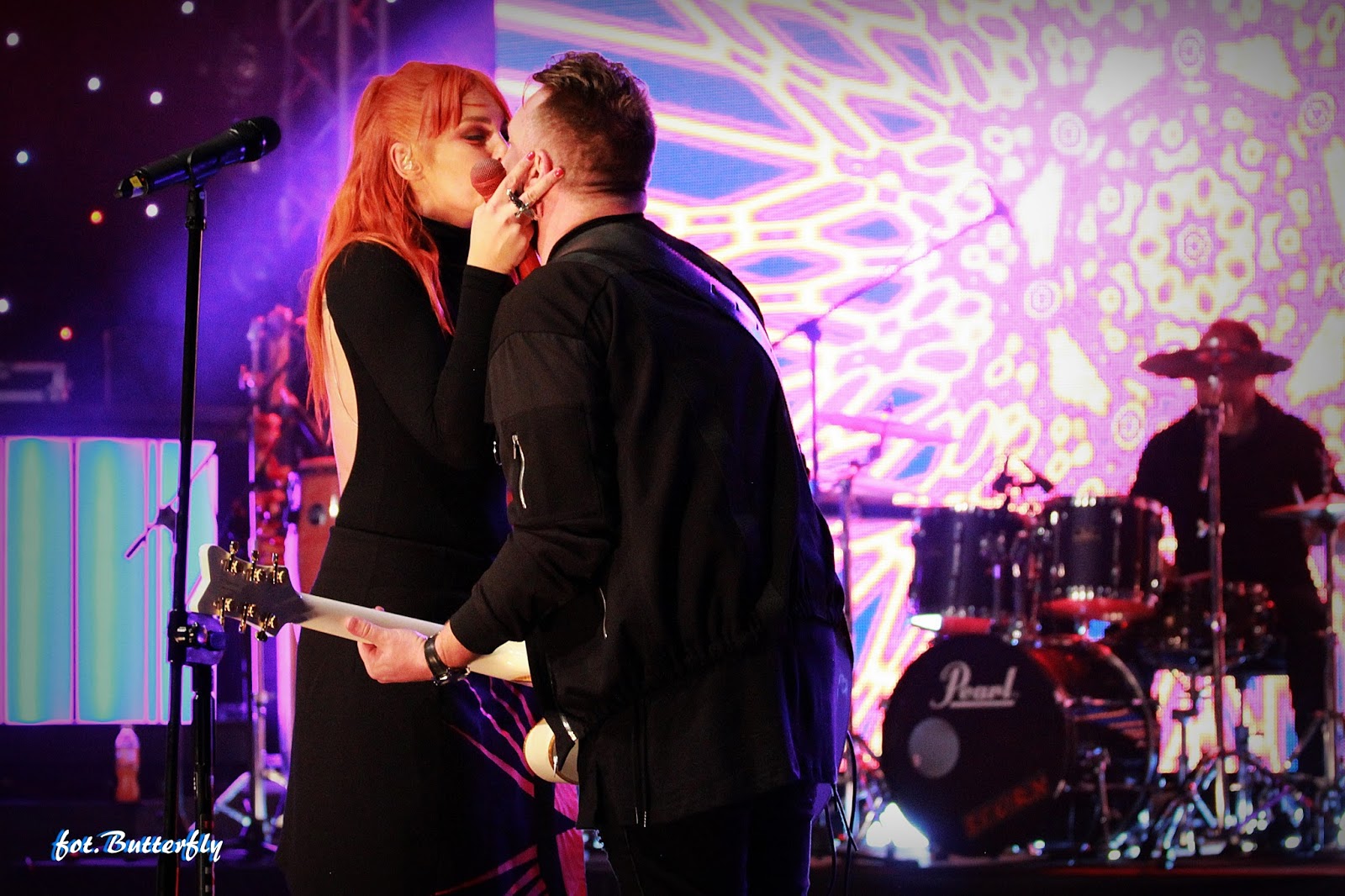 Foto Blue Butterfly: RED LIPS