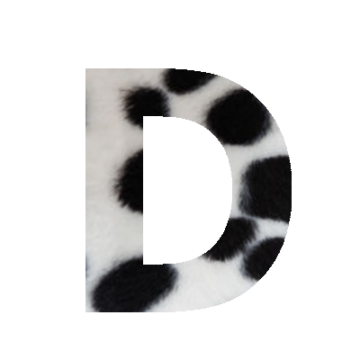 Free Alphabets: DALMATIANS SKIN ANIMAL DOG TEXTURE ALPHABET PNG