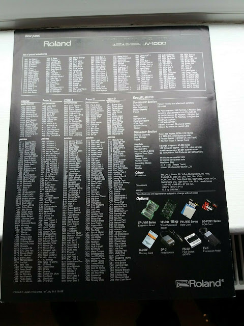 MATRIXSYNTH: July 1994 ROLAND JV-1000 Music Workstation Brochure