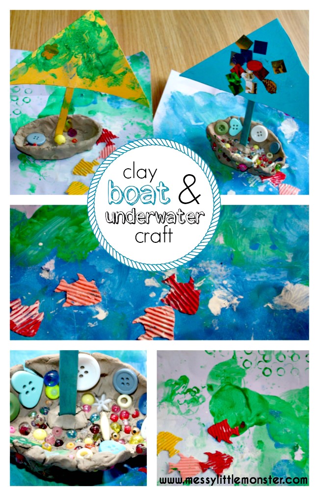 Clay Boat & Underwater Craft - Messy Little Monster