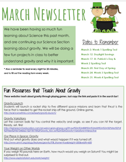 Mrs. Greene's Classroom: Newsletter- 3rd Grade Science