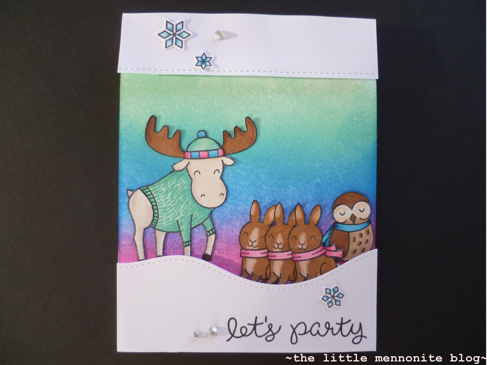 the little mennonite: Lawn Fawn Moose and Rabbits