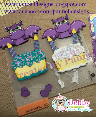 Pannell Designs - Paper Crafting: Dragon Crashing Over Birthday Cake ...