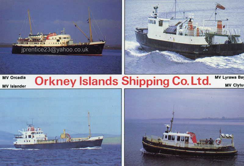 CALEDONIAN TRANSPORT PHOTOS-POSTCARDS: ORKNEY ISLAND SHIPS