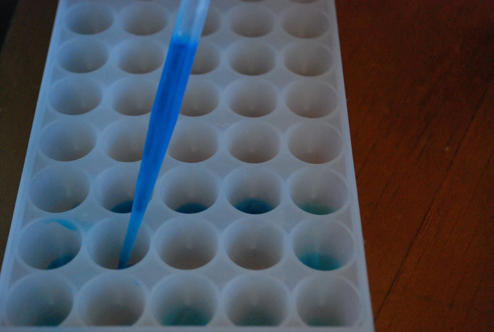 Familylicious Preschool Projects: Fine Motor- Eye Dropper Ice Trays