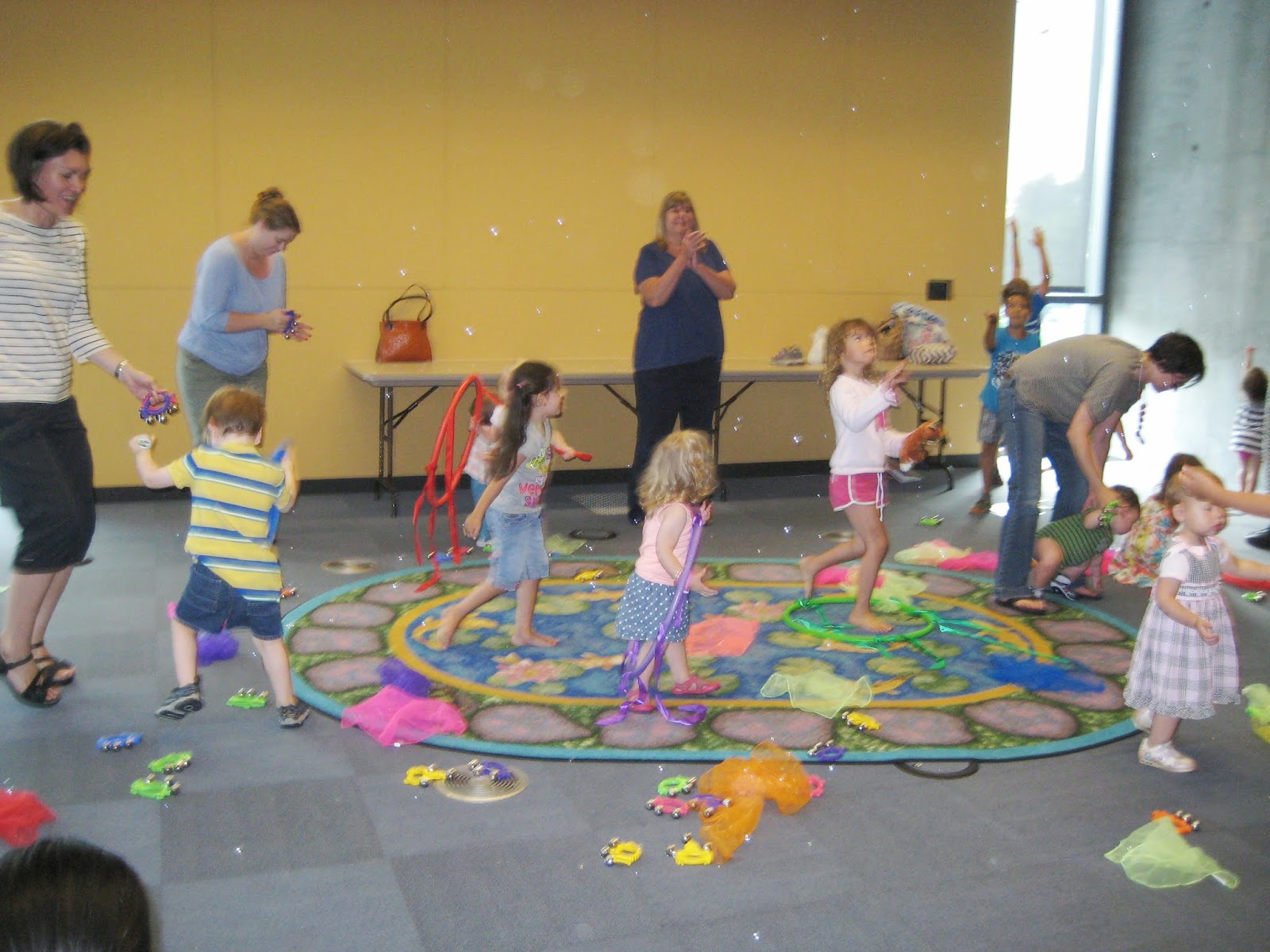 with kiddos @ the library: Dance Party in the Library
