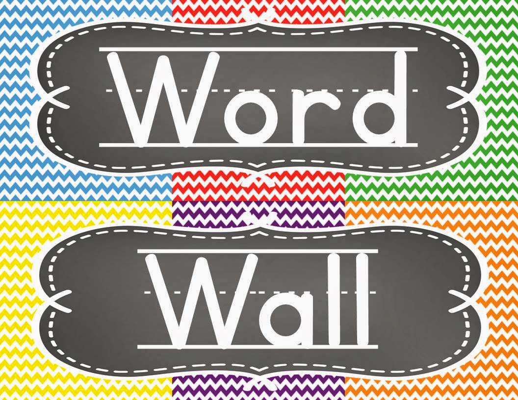 I Heart My Kinder Kids: ABC Word Wall Headers in Chevron & Chalkboard
