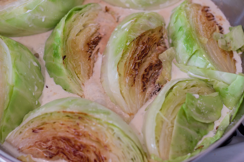 Bon Appétempt: Cream-Braised Green Cabbage