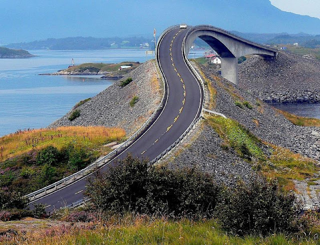 Road to Nowhere- Amazing Curvy bridge, Atlantic Road Norway | Photobundle