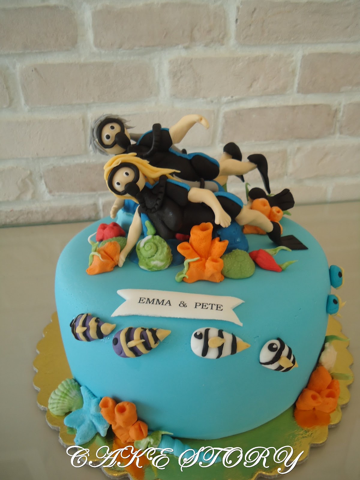 Cake Story: SCUBA DIVERS BIRTHDAY CAKE