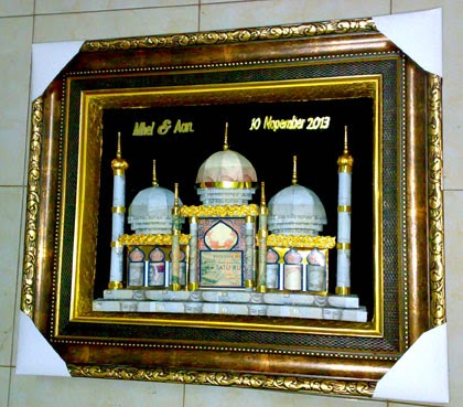 GROSIR PIGURA, PHOTO FRAME, MAHAR HIAS & KALIGRAFI : MAHAR MASJID 3D ...