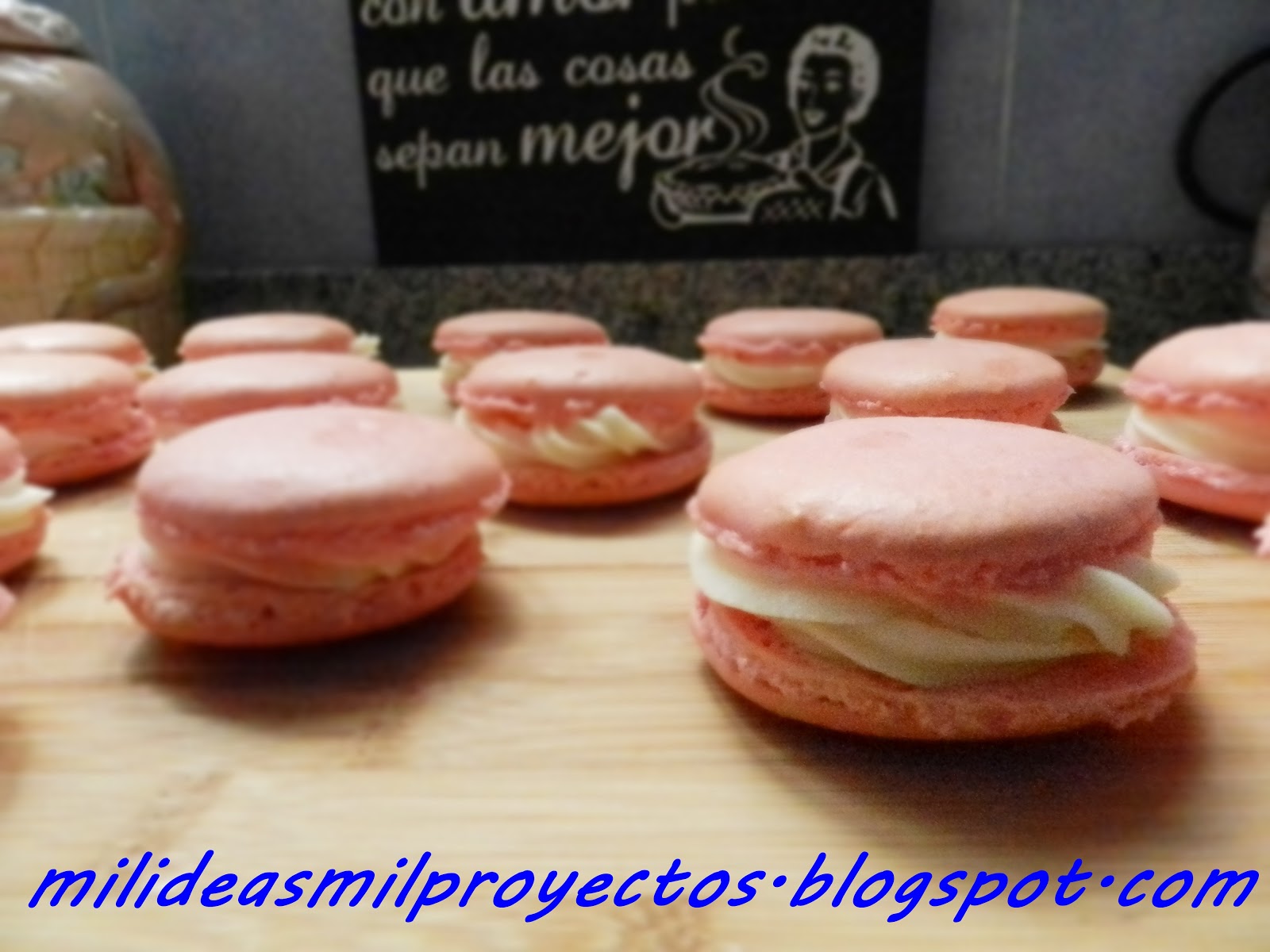 MACARONS ROSA 3 O 4 INTENTO - Mil ideas, mil proyectos