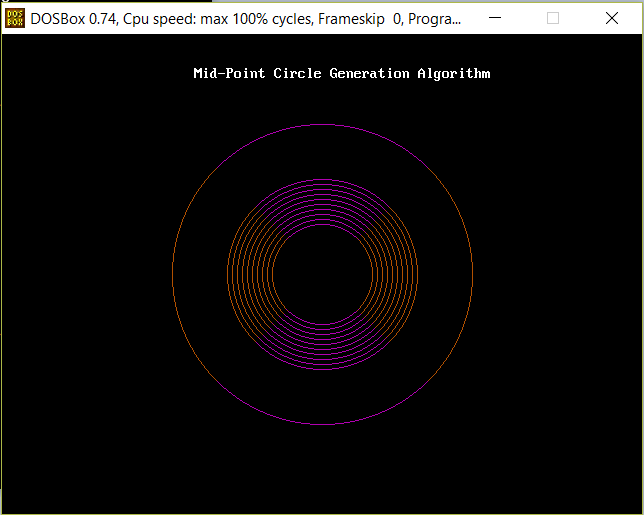 Mid Point Circle Generation Algorithm