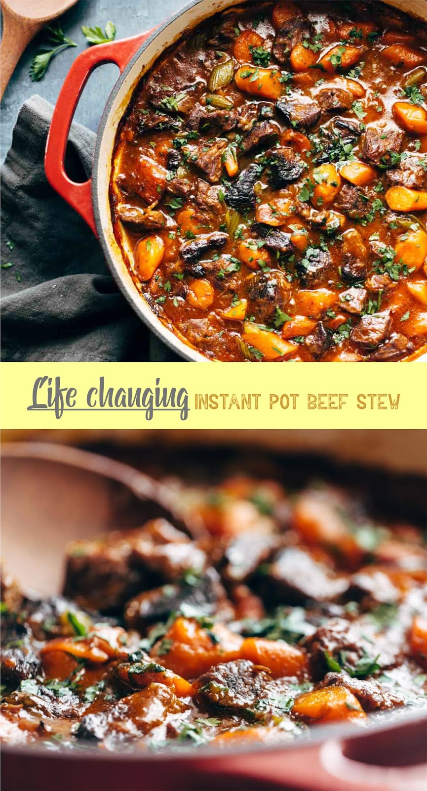Life changing instant pot beef stew | Extra Ordinary Food