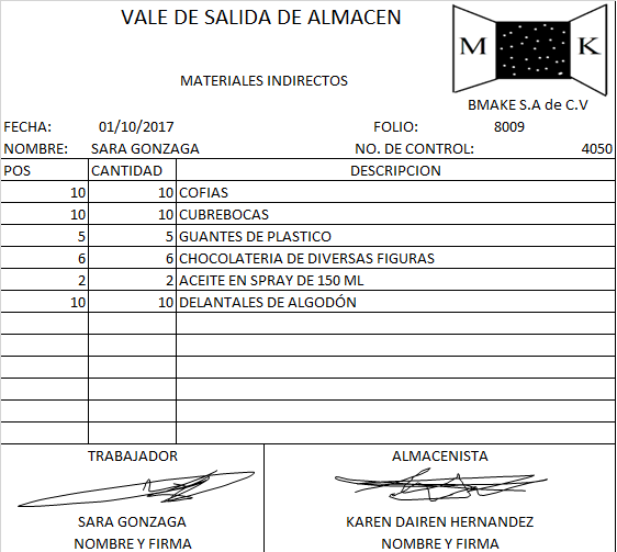 Apoya en el proceso de administración del servicio de almacenaje de ...