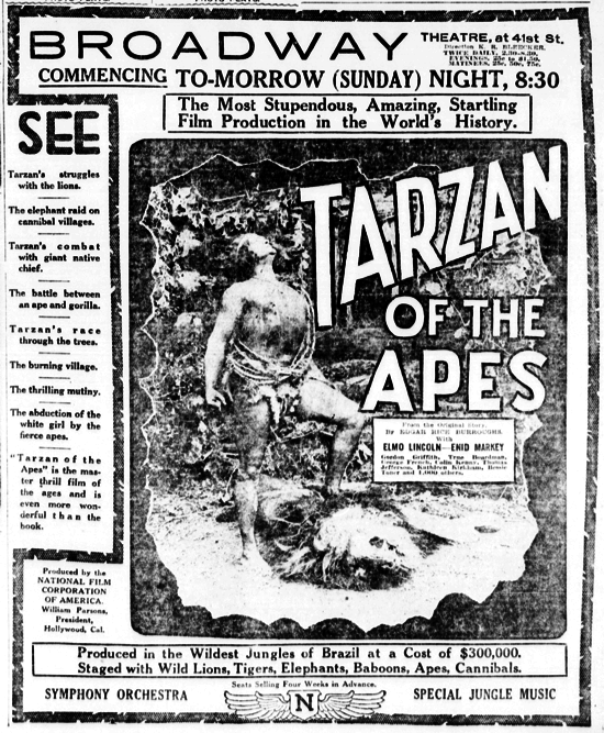 First Versions: Tarzan (film)