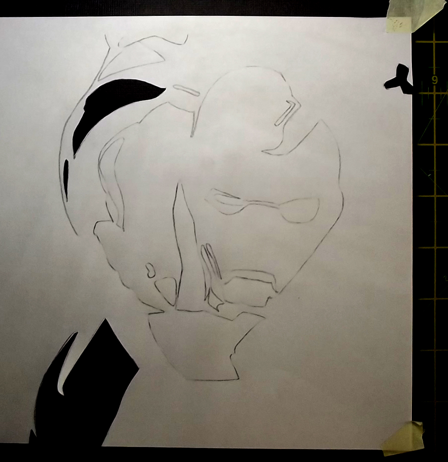 Crayons: Papercut Art: Iron Man (Tutorial)