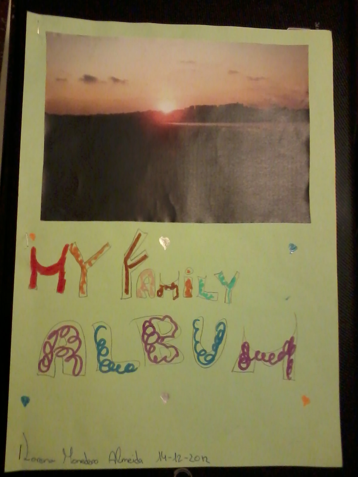 English corner: Project: my family album