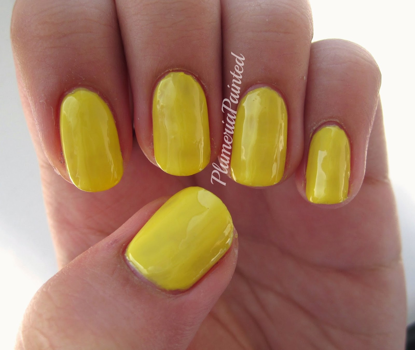 PlumeriaPainted: Yellow Nails: Barry M - Lemon Ice Cream