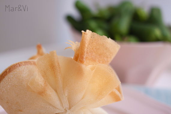 Mar&Vi Blog: hoy cocino yo: Saquitos de pasta brick rellenos de champiñon