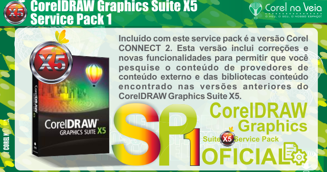 CorelDRAW Graphics Suite X5 Service Pack 1 - Corel na Veia