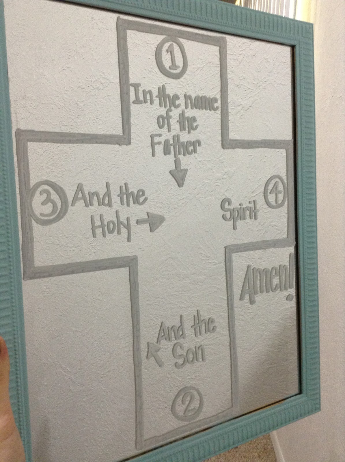 Look to Him and be Radiant: Teaching Prayer- Sign of the Cross Mirror